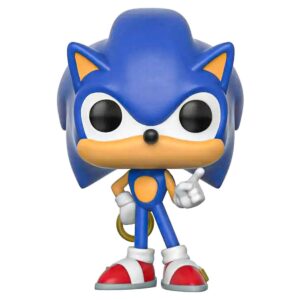 pop games: sonic - sonic with ring collectible toy, multicolor, one size