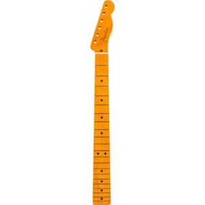 fender classic series 50s telecaster neck, vintage c, 21 vintage frets, maple fingerboard, with lacquer finish