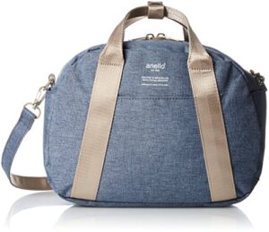 anello(アネロ) mini boston shoulder bag, denim blue