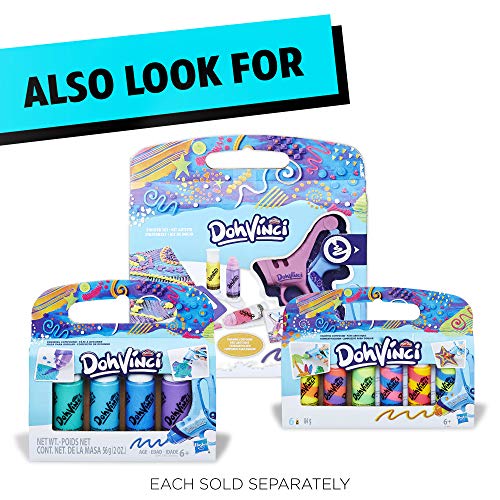 Play-Doh DohVinci On the Go Art Studio Art Case for Kids and Tweens with 5 Non-Toxic Colors