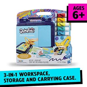 Play-Doh DohVinci On the Go Art Studio Art Case for Kids and Tweens with 5 Non-Toxic Colors