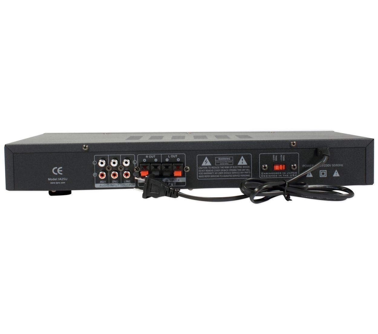 Technical Pro IA25U Integrated 600 Watt Power Amplifier w/ USB + SD Card Inputs