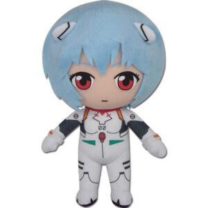 great eastern evangelion ge-52302 rei plugsuit stuffed plush, 8", multi-colored