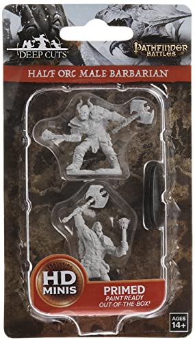 Pathfinder Deep Cuts Unpainted Miniatures: Wave 3: Half-Orc Male Barbarian