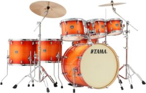 tama superstar classic 7-piece shell pack - tangerine lacquer burst