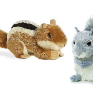 Aurora Chip The Chipmunk & Nutty The Gray Squirrel Plush Bundle