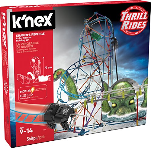 K'NEX Thrill Rides-Kraken's Revenge Roller Coaster Building Set-Ages 9+ -Engineering Education Toy (Amazon Exclusive) (17616)