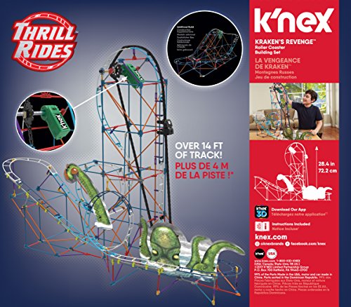 K'NEX Thrill Rides-Kraken's Revenge Roller Coaster Building Set-Ages 9+ -Engineering Education Toy (Amazon Exclusive) (17616)