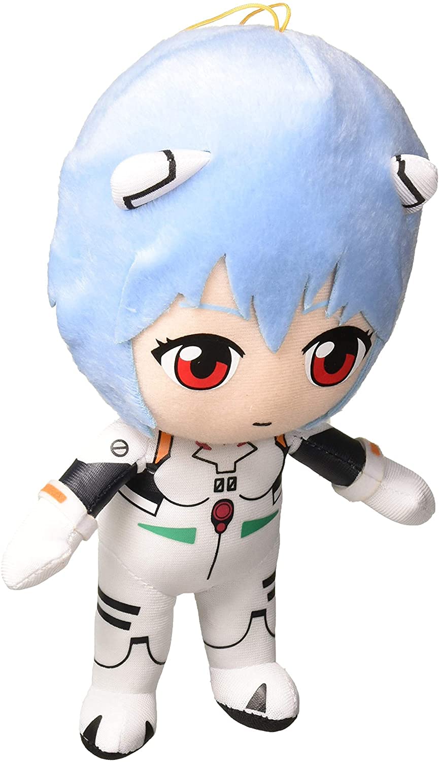 Great Eastern Evangelion GE-52302 Rei Plugsuit Stuffed Plush, 8", Multi-Colored