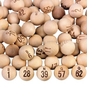 s&s worldwide wooden bingo balls. 7/8" diameter bingo balls only. replacement bingo balls. (pack of 75)