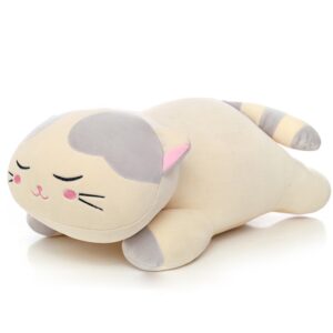 lazada cat kids pillow plush pillows soft kitty pillow stuffed gifts for toddlers 22"