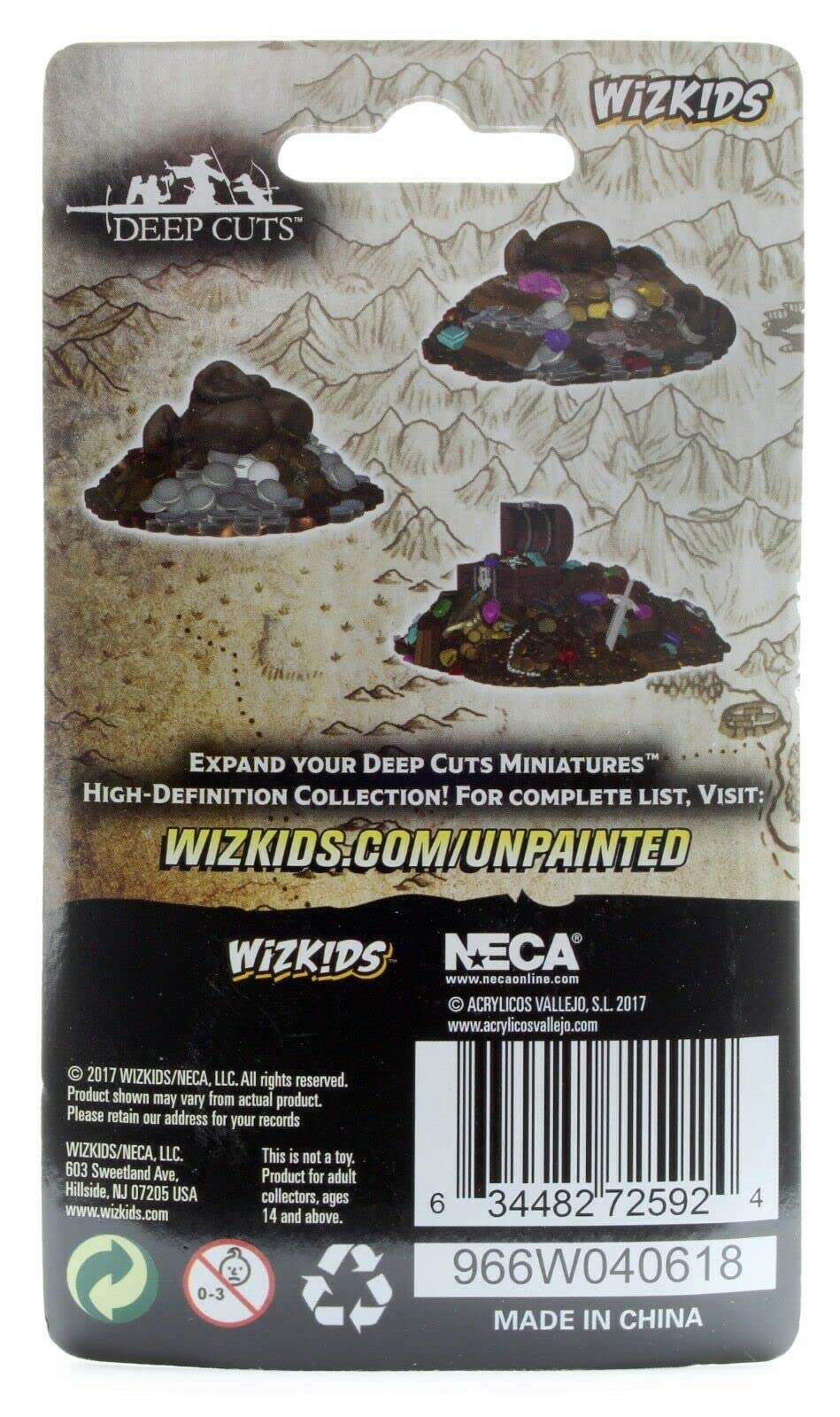 WizKids Deep Cuts Unpainted Miniatures Terrain: Wave 3: Treasure Piles