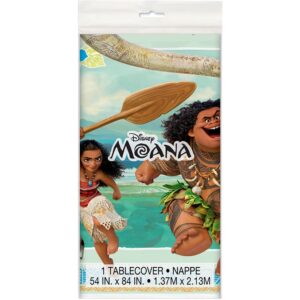 unique moana plastic party table cover, 54" x 84"