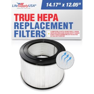 lifesupplyusa filter replacement compatible with honeywell 29500 hepa enviracaire 50300 50311 53000 53001 64500 air purifiers kenmore 83163 83168 83188