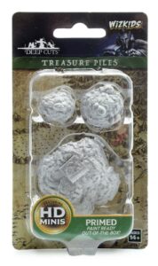 wizkids deep cuts unpainted miniatures terrain: wave 3: treasure piles