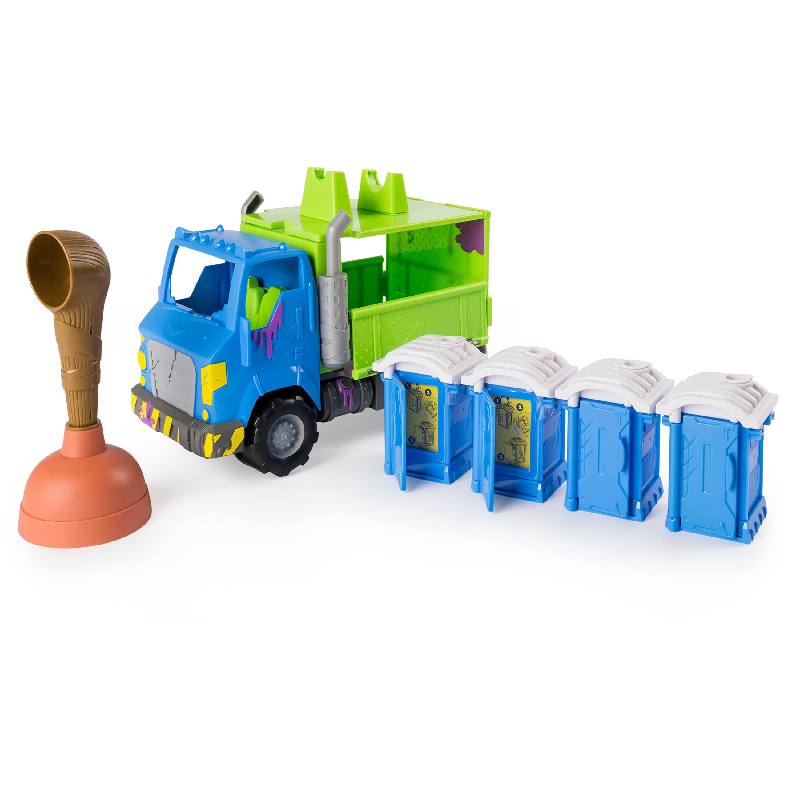 Flush Force – Series 2 Potty Wagon, with Gross Collectible Figures for Kids Ages 4 and Up (Colors/Styles May Vary)