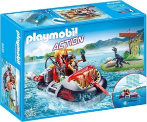 playmobil dino hovercraft with underwater motor