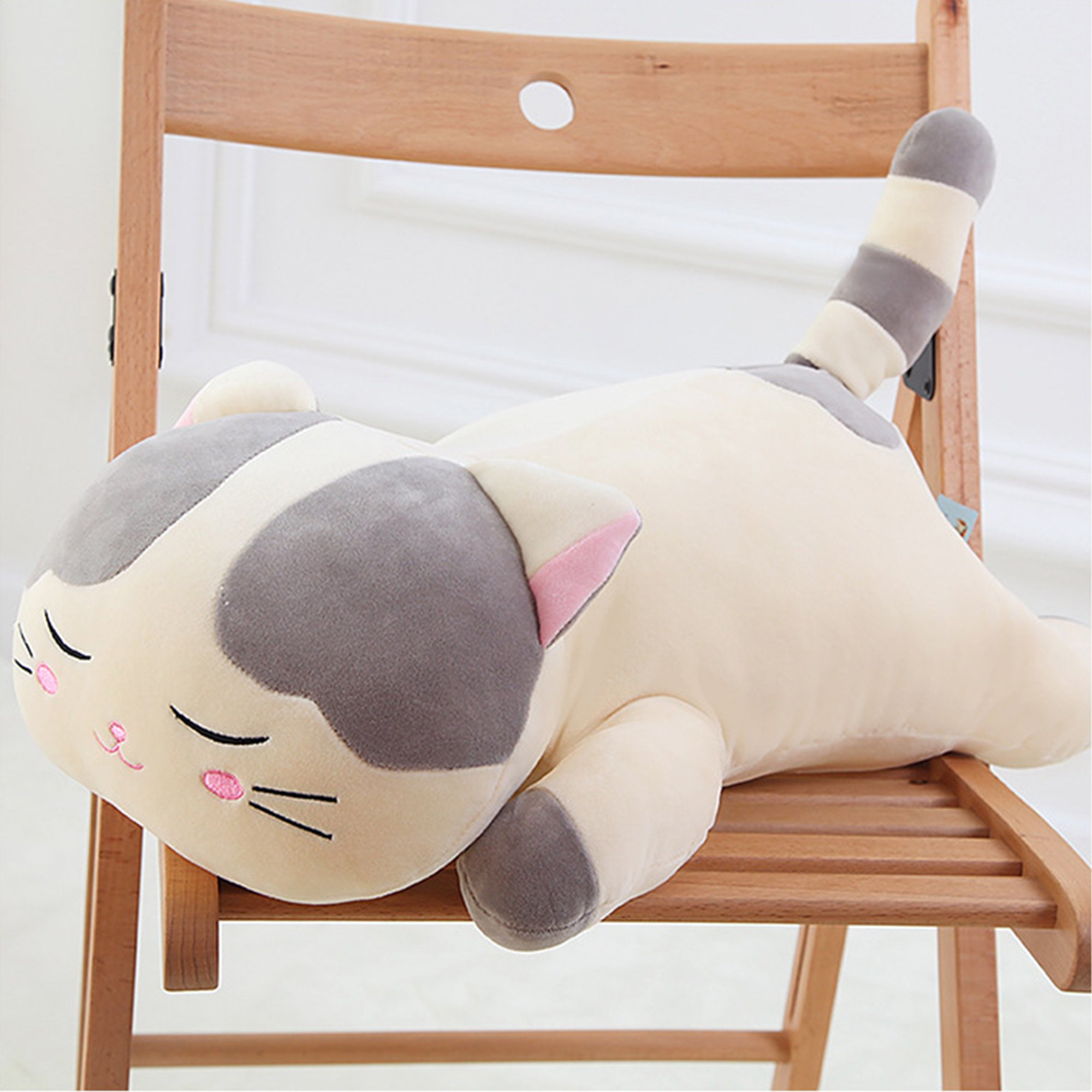 Lazada Cat Kids Pillow Plush Pillows Soft Kitty Pillow Stuffed Gifts for Toddlers 22"