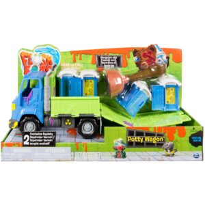 flush force – series 2 potty wagon, with gross collectible figures for kids ages 4 and up (colors/styles may vary)