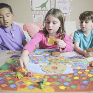 Sunlite Dino Adventure Table top Board Game Trains Social Skills, Concentration and Focus