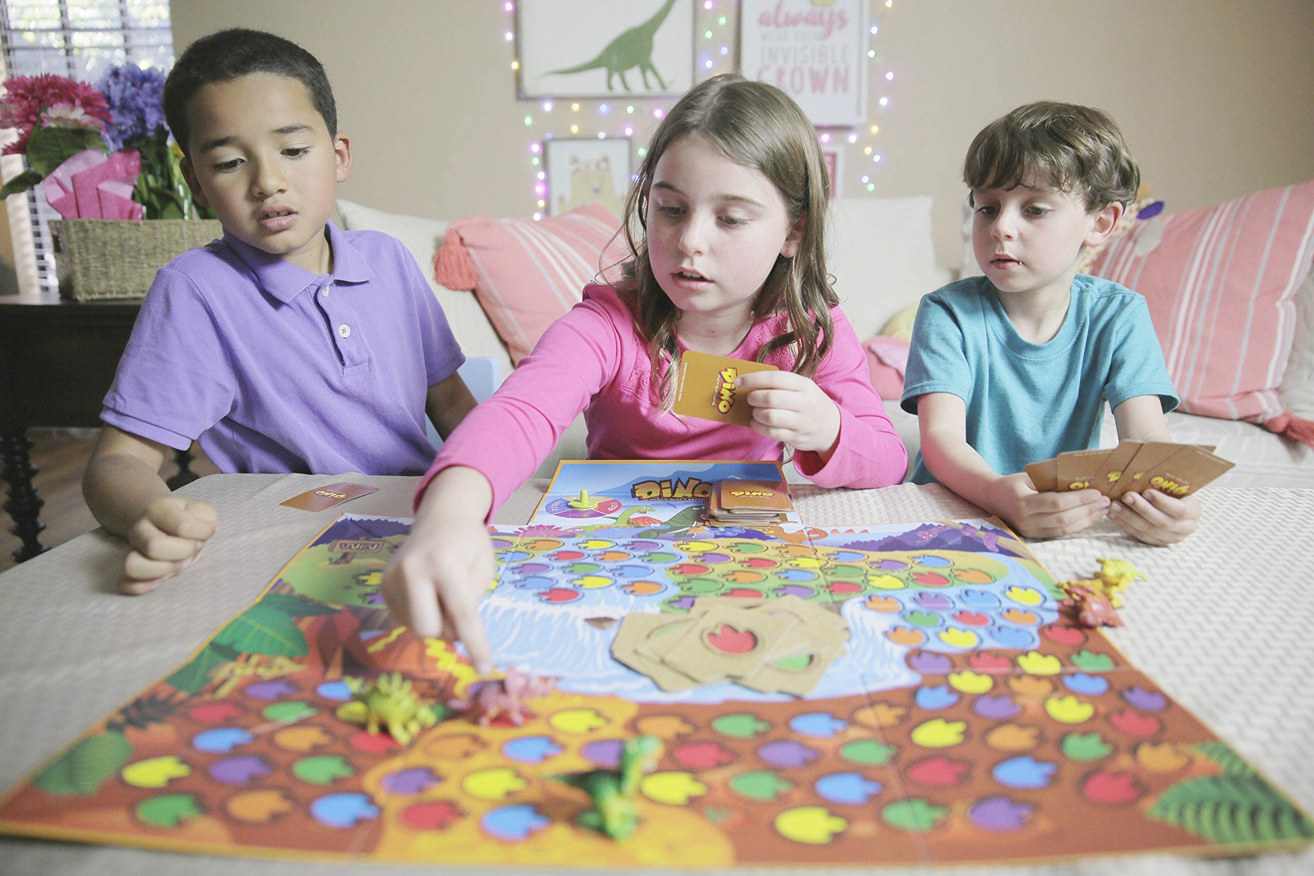 Sunlite Dino Adventure Table top Board Game Trains Social Skills, Concentration and Focus