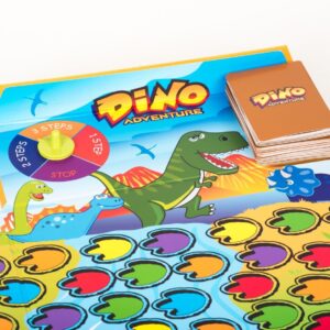 Sunlite Dino Adventure Table top Board Game Trains Social Skills, Concentration and Focus