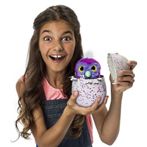 Hatchimals Glittering Garden - Hatching Egg – Magical Interactive Creature – Sparkly Penguala with Soft Shimmering Fur and Twinkling Wings– Purple/Magenta by Spin Master