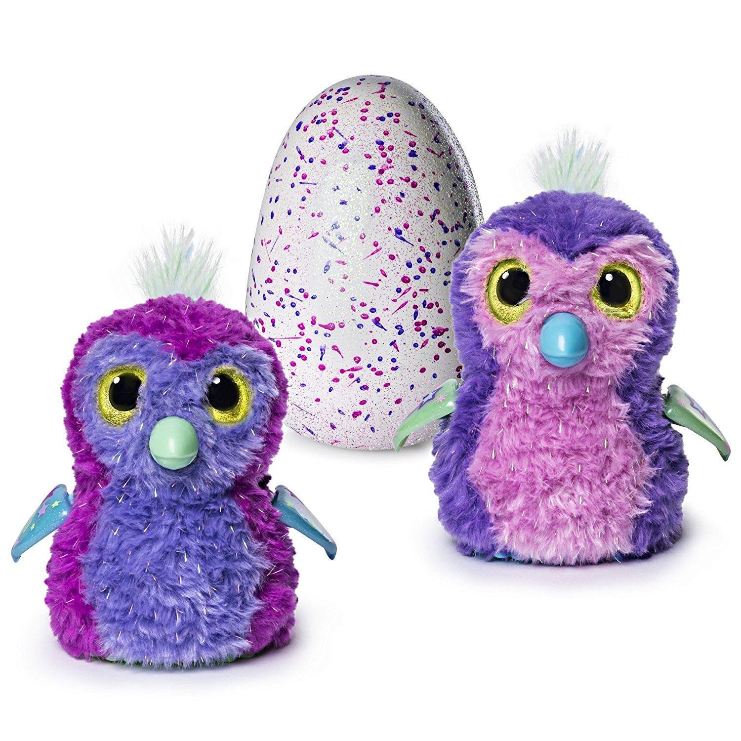 Hatchimals Glittering Garden - Hatching Egg – Magical Interactive Creature – Sparkly Penguala with Soft Shimmering Fur and Twinkling Wings– Purple/Magenta by Spin Master