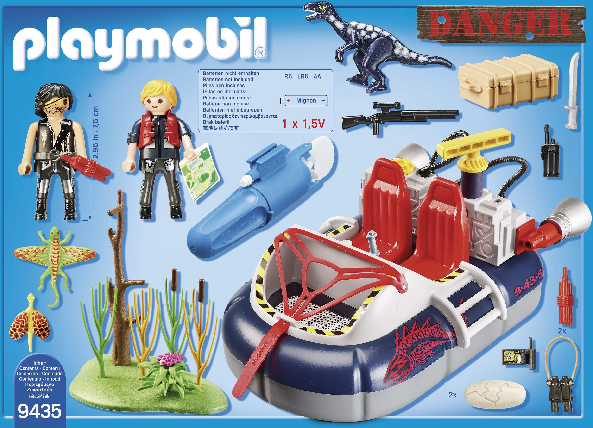 Playmobil Dino Hovercraft with Underwater Motor