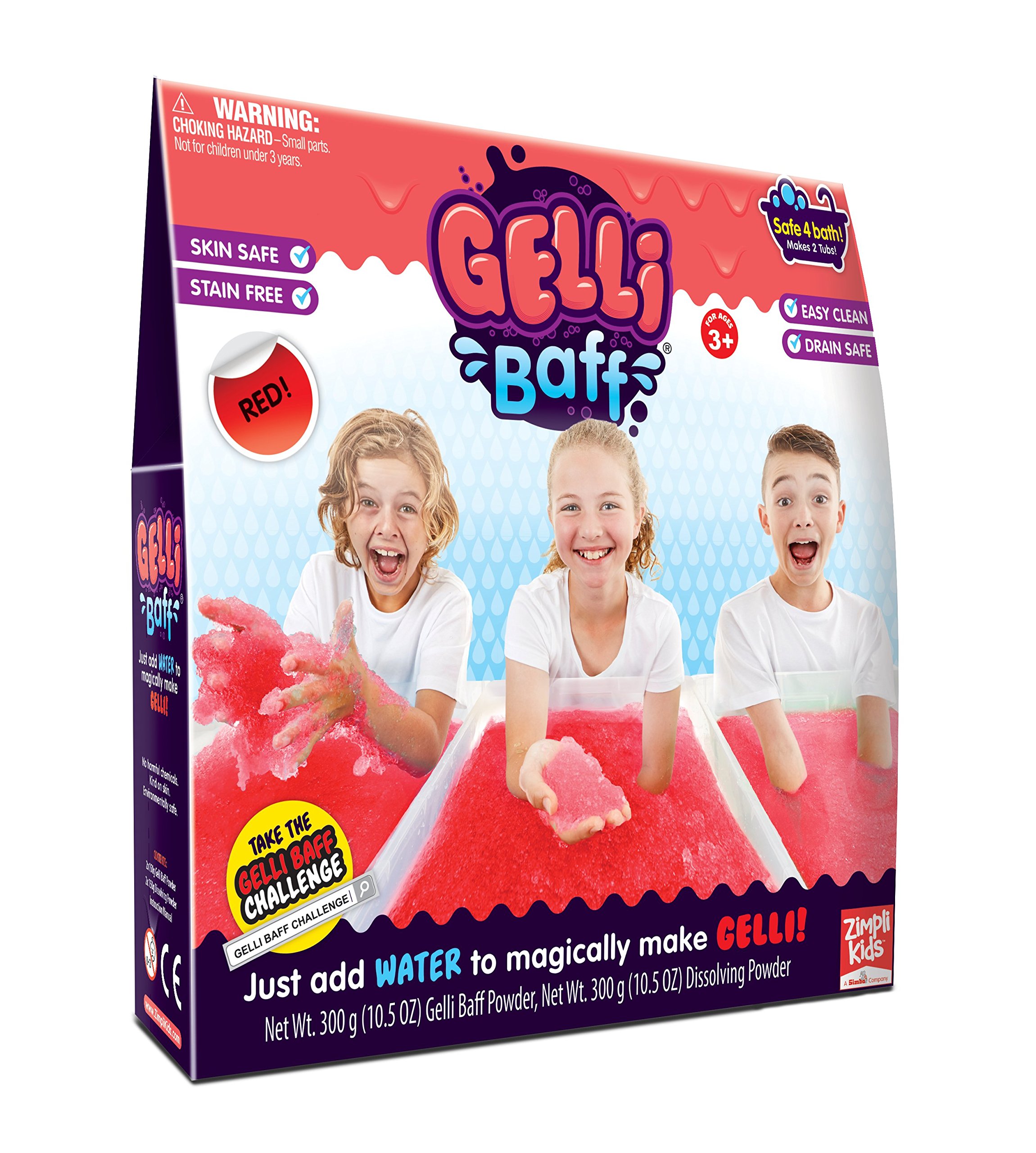 Zimpli Kids Gelli Baff - 2 Use- Red 600g