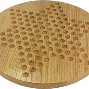 Oak Chinese Checkers - Made in USA