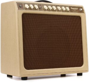 tone king imperial mk ii 1x12" 20-watt tube combo amp with attenuator and reverb - cream