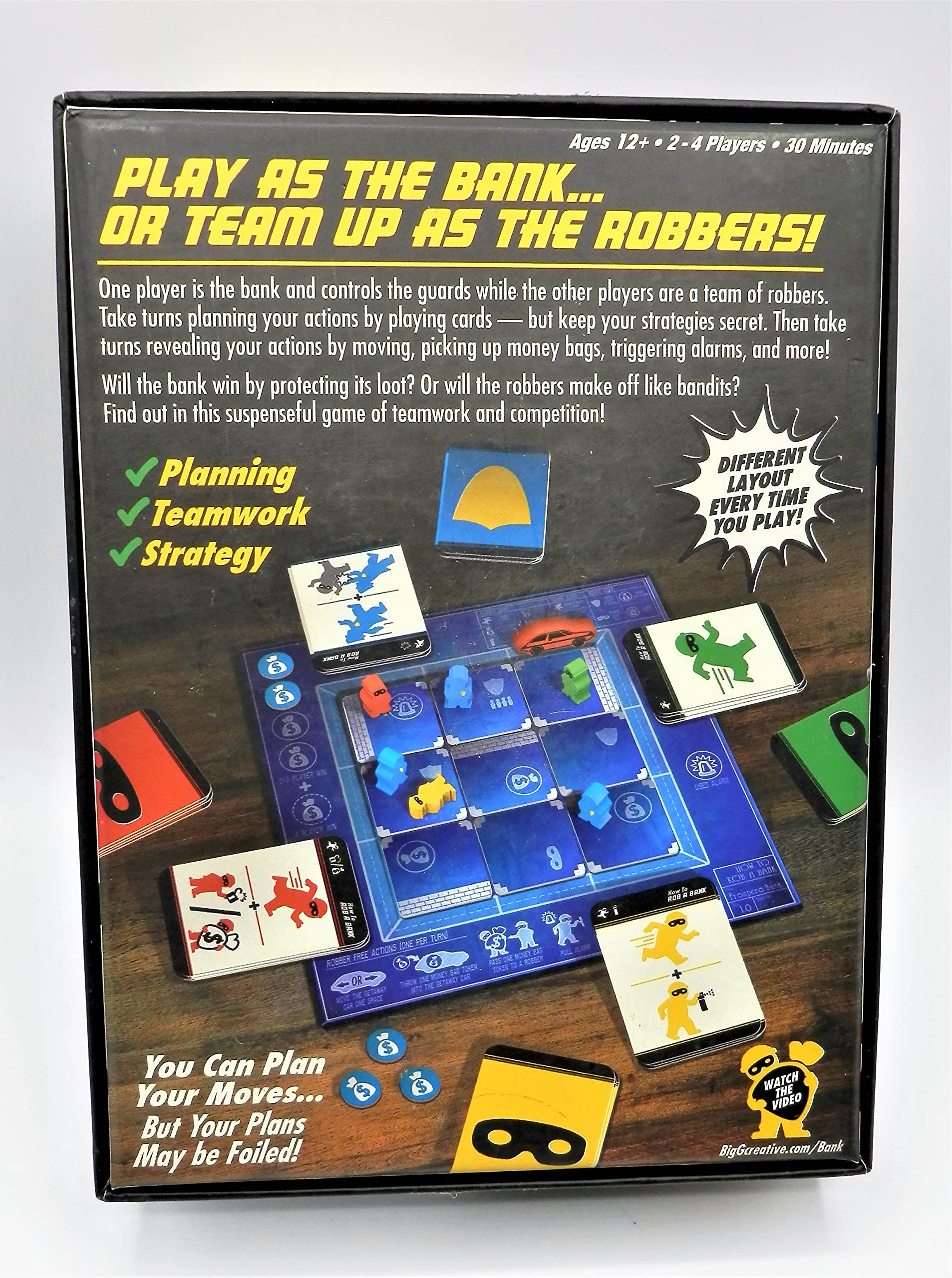 Big G Creative How to Rob A Bank - Board Game