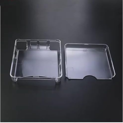 New Upper and lower lid Plastic Protective Cases For Nintendo GBA SP Gameboy Advance Sp Console-Clear White