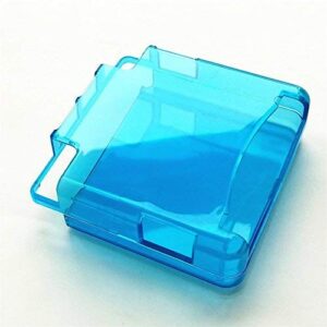 new upper and lower lid plastic protective cases for nintendo gba sp gameboy advance sp console-clear blue