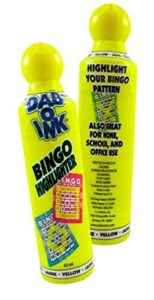 dab o ink yellow highlighter bingo dauber- set of two