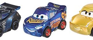 Disney Cars Toys Mini Racers Metal Vehicles, 3 Pack