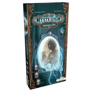 mysterium secrets & lies board game expansion - unravel new mysteries in the beloved cooperative game! fun family game for kids & adults, ages 10+, 2-7 players, 42 minute playtime, made by libellud