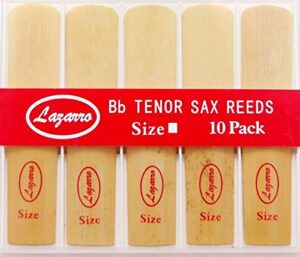 lazarro® t-2.5-r tenor saxophone sax reeds size 2.5, strength 2 1/2, box of 10