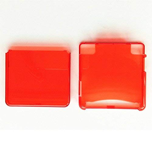 New Upper and lower lid Plastic Protective Cases For Nintendo GBA SP Gameboy Advance Sp Console-Clear Red