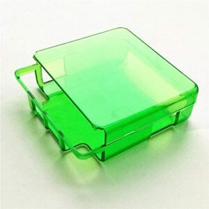 new upper and lower lid plastic protective cases for nintendo gba sp gameboy advance sp console-clear green