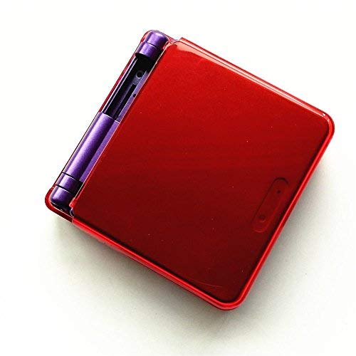 New Upper and lower lid Plastic Protective Cases For Nintendo GBA SP Gameboy Advance Sp Console-Clear Red