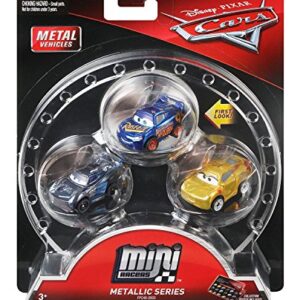 Disney Cars Toys Mini Racers Metal Vehicles, 3 Pack