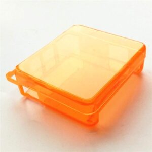 new upper and lower lid plastic protective cases for nintendo gba sp gameboy advance sp console-clear orange