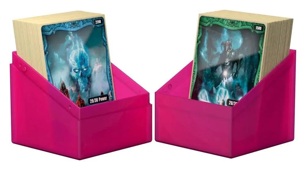 Ultimate Guard Boulder 100+, Deck Case for 100 Double-Sleeved TCG Cards, Rhodonite, Secure & Durable Storage for Trading Card Games, Soft-Touch Finish