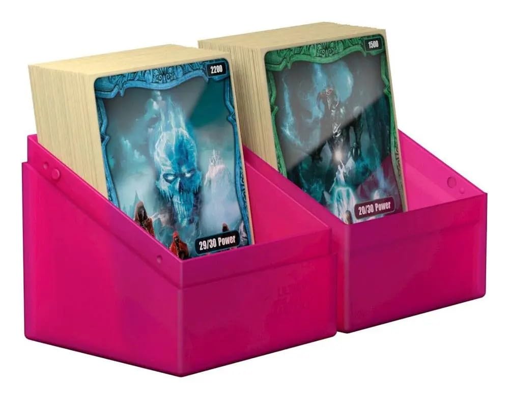 Ultimate Guard Boulder 100+, Deck Case for 100 Double-Sleeved TCG Cards, Rhodonite, Secure & Durable Storage for Trading Card Games, Soft-Touch Finish