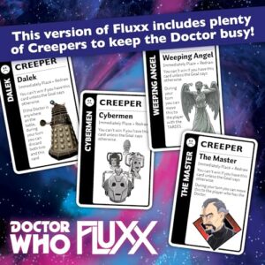 Looney Labs Doctor Who Fluxx Card Game - Whovian Delight with Quick Rounds