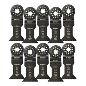 starlock™ 1-3/4" multi-material metal/wood oscillating multi-tool blade, 10pc (fits: bosch and fein. also fits non-starlock multi-tools: milwaukee, ridgid, makita, rockwell and more)