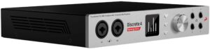 antelope audio discrete 4 synergy core desktop audio interface for music professionals - thunderbolt & usb 4 channel microphone preamp recording, streaming studio audio interface w/37 fx included