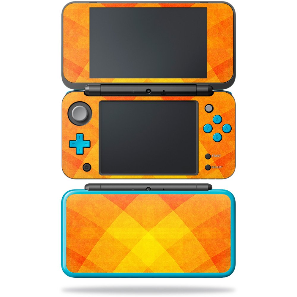 MightySkins Skin Compatible with Nintendo New 2DS XL - Orange Texture | Protective, Durable, and Unique Vinyl Decal wrap Cover | Easy to Apply, Remove, and Change Styles | Made in The USA